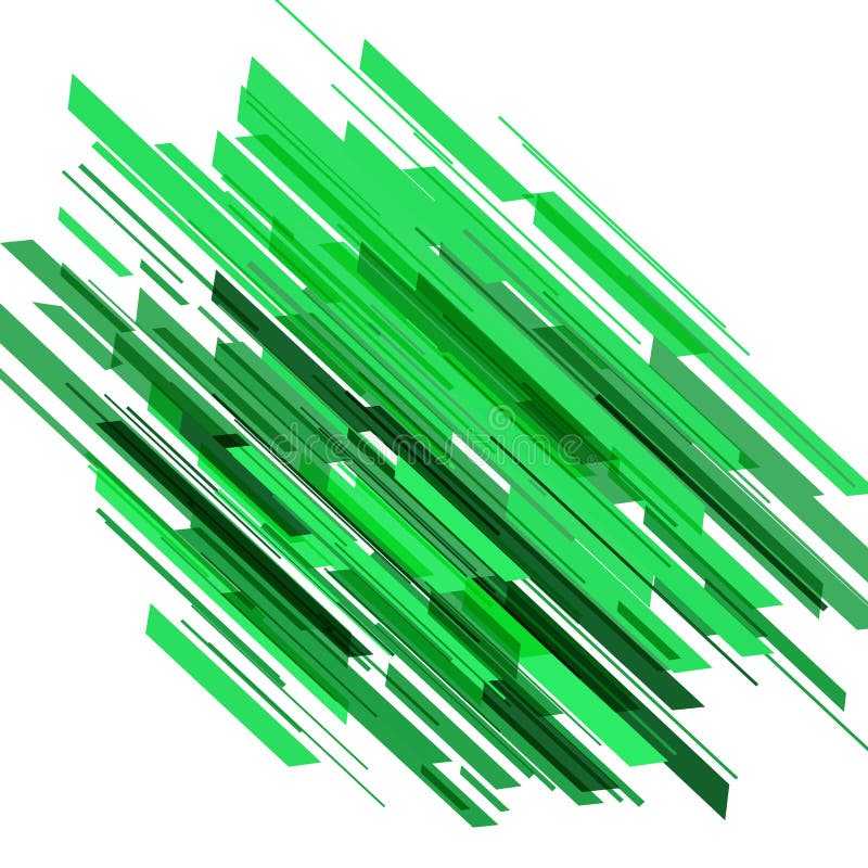 Art Work Lines and Shapes Material in Green. Stock Illustration ...