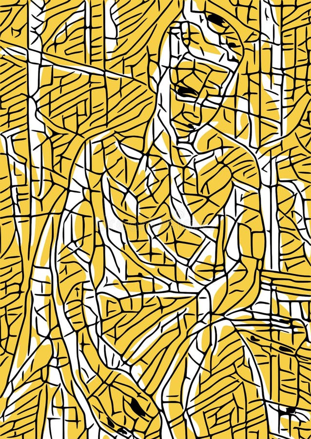 Yellow Color of Abstract Background Stock Illustration - Illustration ...