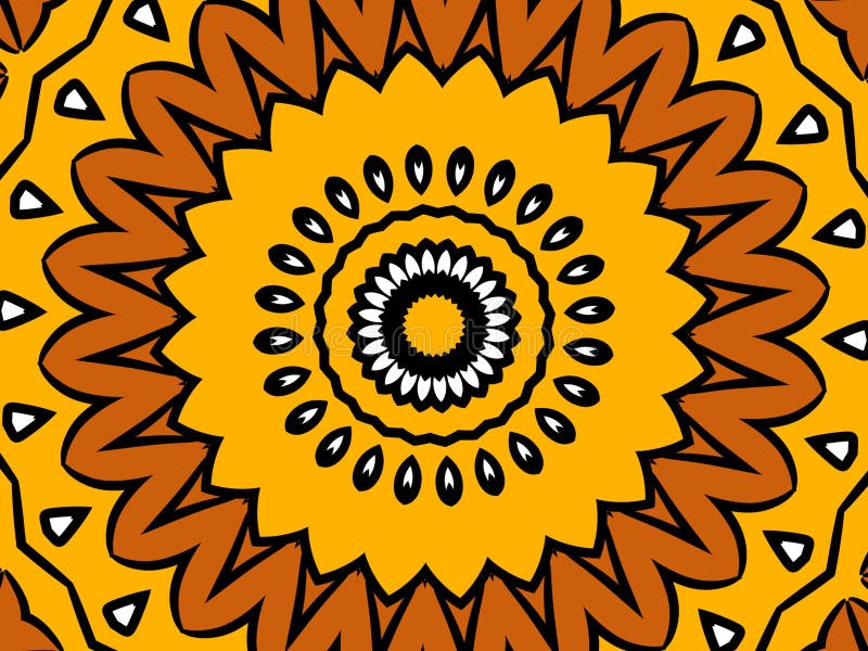 Yellow Color Pattern Background Stock Illustration - Illustration of ...