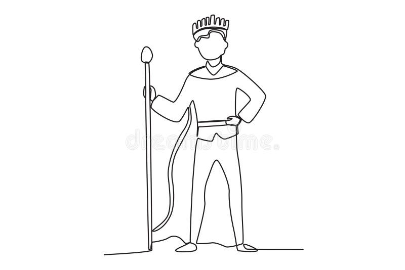 One Line Drawing Scepter Stock Illustrations – 10 One Line Drawing ...