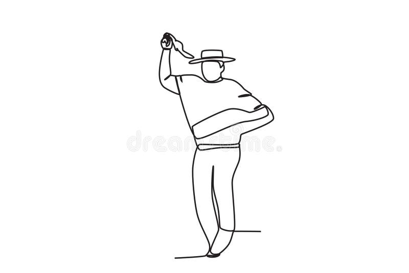 A Man Celebrates the Fiestas Patrias of Chile Stock Vector ...