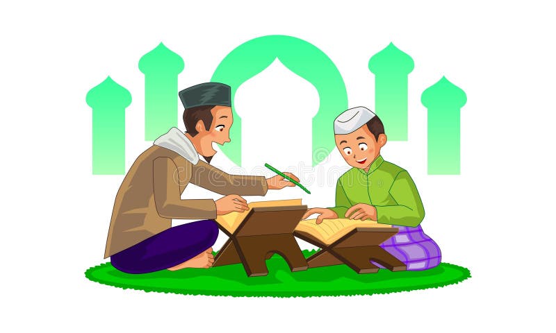 Cartoon Teaching Muslim Prayer Stock Illustrations – 52 Cartoon ...