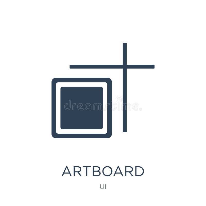 Artboard Icon in Trendy Design Style. Artboard Icon Isolated on White ...