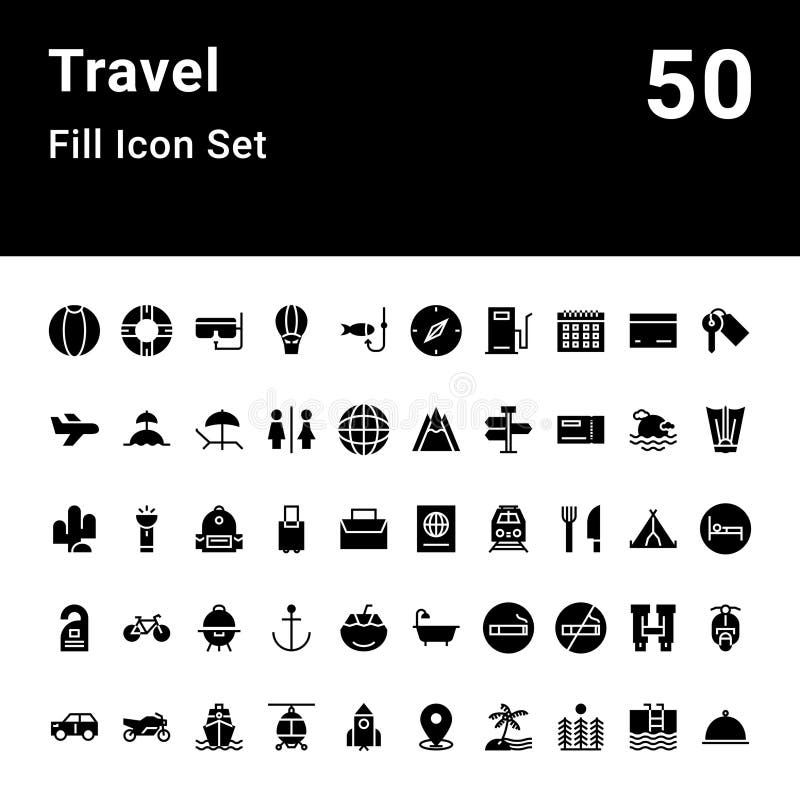 Travel Fill stock vector. Illustration of traveler, aircraft - 319230325