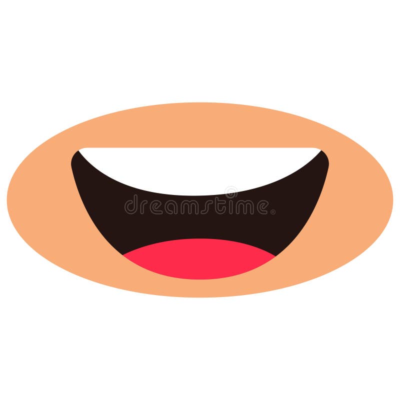 2d Illustration of Smiling Mouth Stock Illustration - Illustration of ...