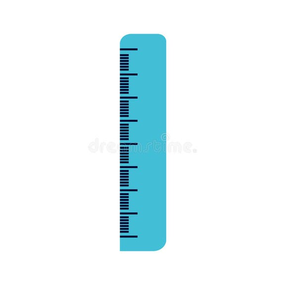 2D Illustration of Vertical Ruler Stock Illustration - Illustration of ...