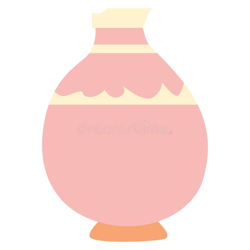 2d Illustration Decorative Pink Vase Minimal Style Stock Image ...