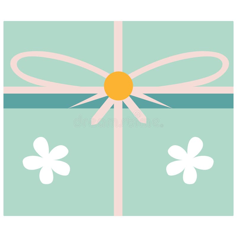 2d Illustration Gift Box Flat Design Stock Photo - Illustration of ...