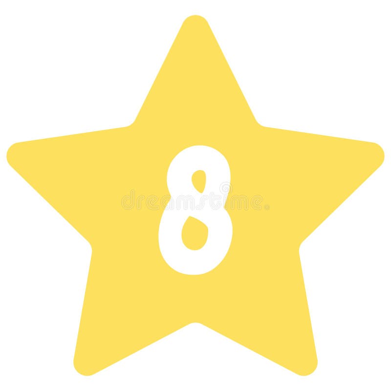 Number Inside Star Stock Illustrations – 816 Number Inside Star Stock ...
