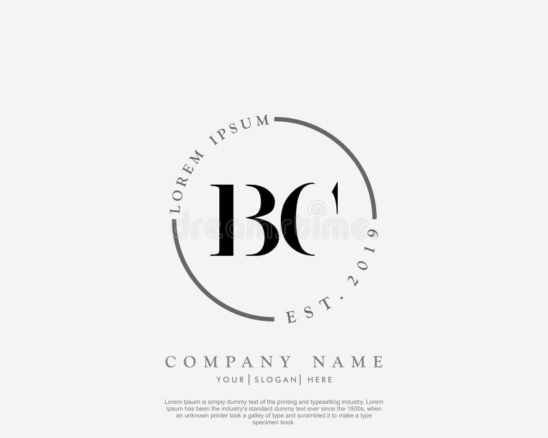 Bc Script Logo Stock Illustrations – 123 Bc Script Logo Stock ...