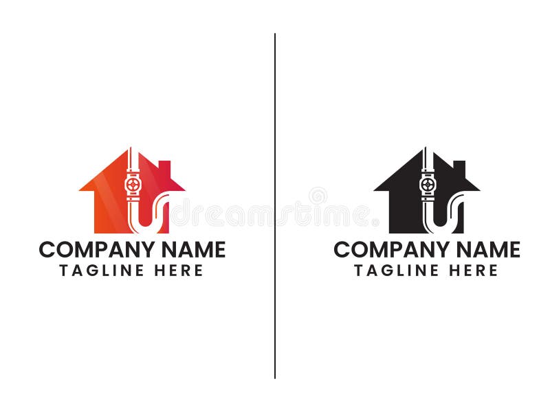 Home Fitting Pipe Logo. House Sanitary Ware. Home Pipe Fittings Logo ...