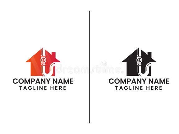 Home Fitting Pipe Logo. House Sanitary Ware. Home Pipe Fittings Logo ...