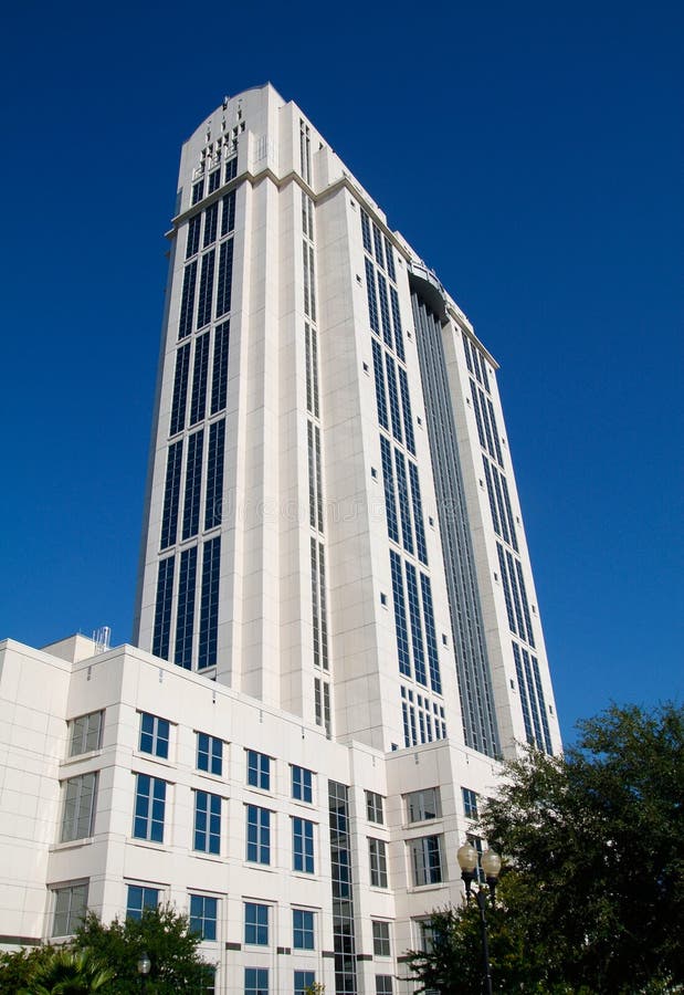 Downtown Tampa, Round Building Stock Photo - Image of florida, round ...