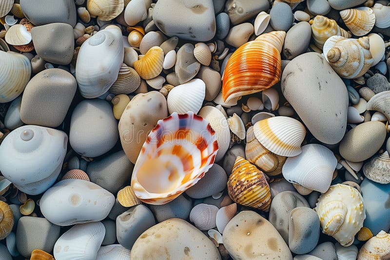 Stones, Shells and Shells Come Together in Perfect Harmony To Convey ...