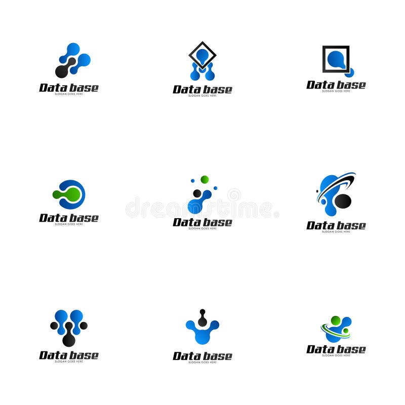 Arte Del Logotipo De Los Datos Ilustración del Vector - Ilustración de ...