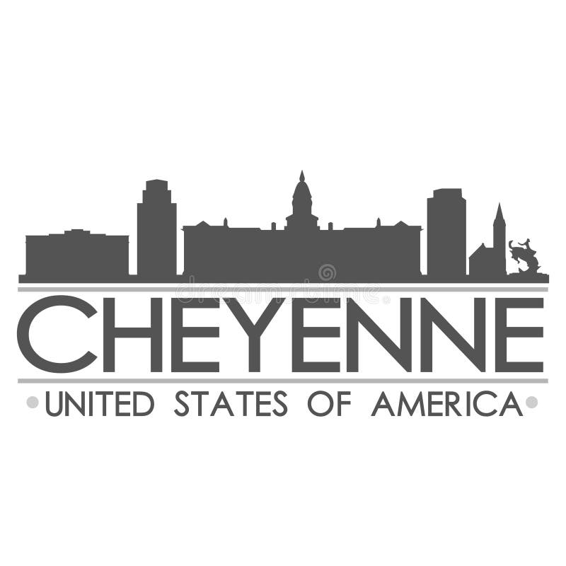 Arte Del Vector De Cheyenne Skyline Symbol Design City Ilustración del ...
