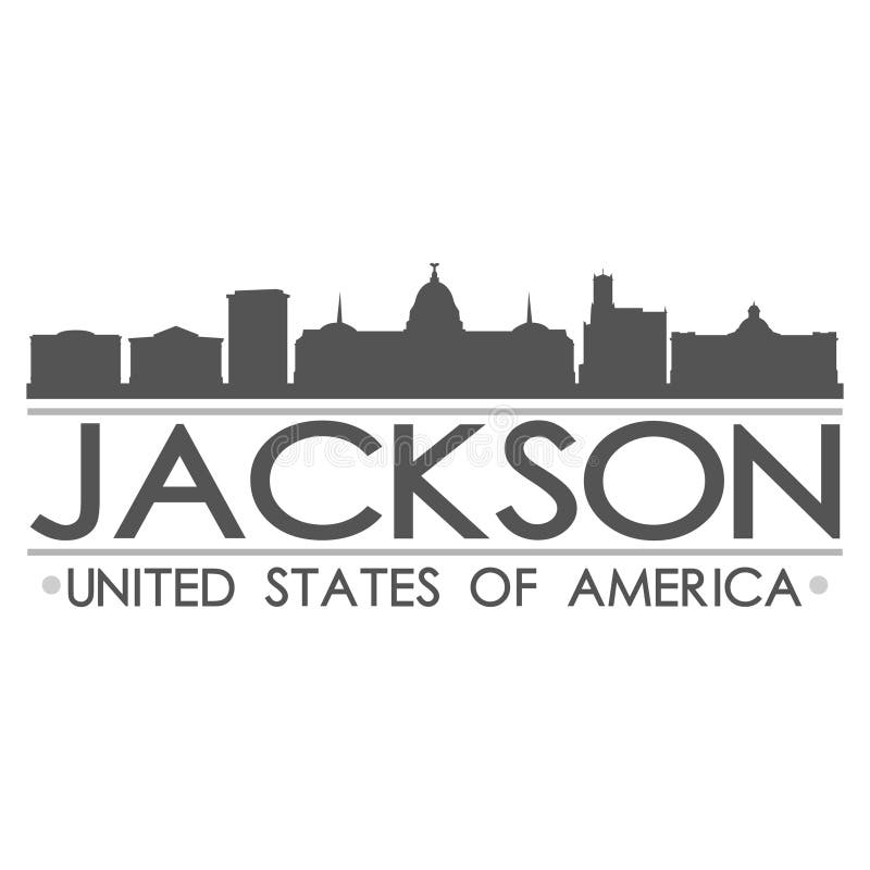 Arte Del Vector De Jackson Skyline Symbol Design City Ilustración del ...