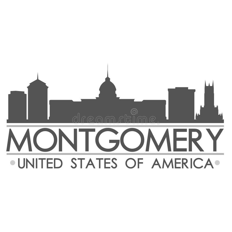 Arte Del Vector De Montgomery Skyline Symbol Design City Ilustración ...