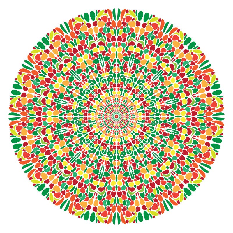 Arte Dibujado Mano De La Mandala Del Vector Ilustración del Vector ...