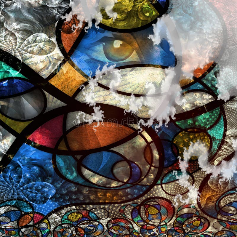 Arte moderno stock de ilustración. Ilustración de cruce - 21644334