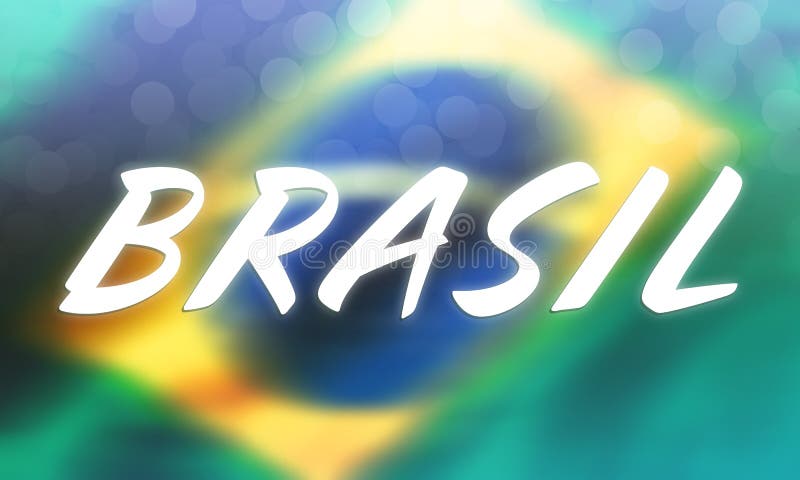 Brazil Letras Modernas De La Mano De La Caligrafía Para La Impresión De ...