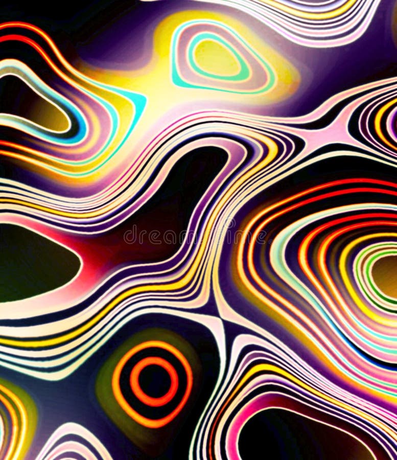 Arte retro stock de ilustración. Ilustración de psicodélico - 4262605