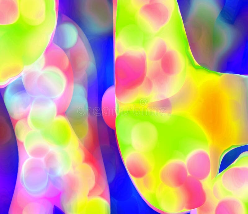 Whirly Color De Rosa Retro Y Azul Ilustración del Vector - Ilustración ...