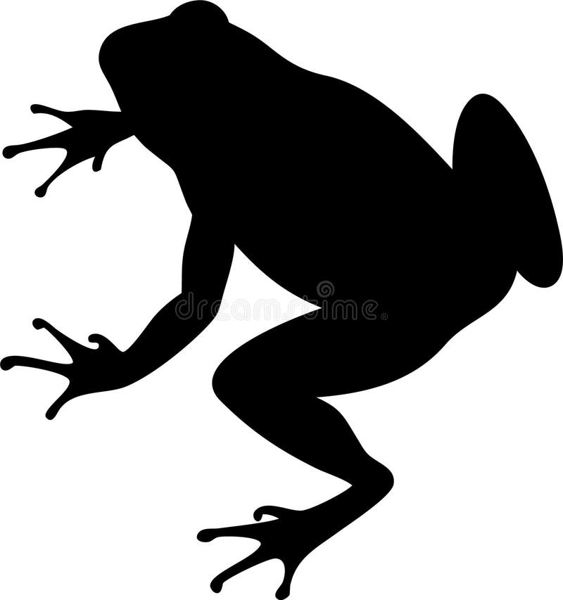 Arte Vectorial De Silueta De Rana Ilustración del Vector - Ilustración ...
