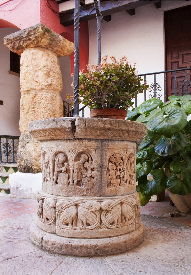Artesian Well in the Spain City Stock Image - Image of green ...