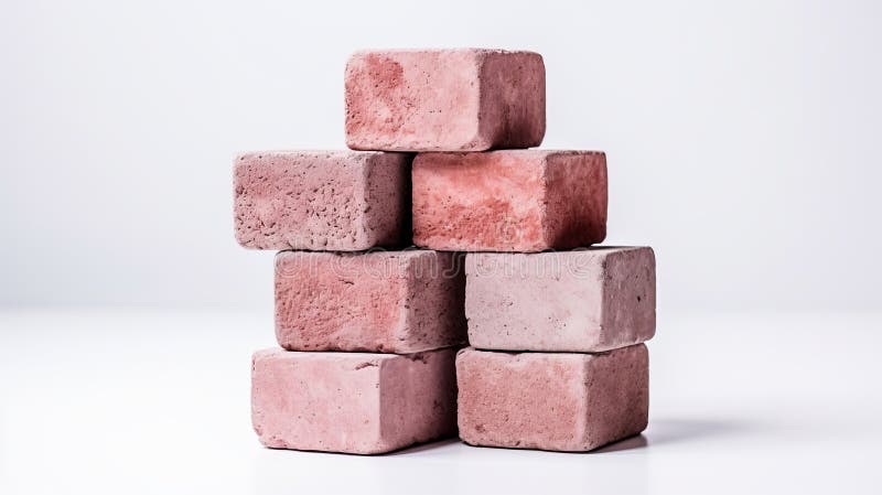 Artful Arrangement of Colorful Building Bricks on a Minimalist ...