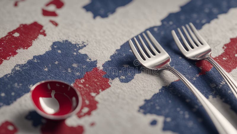 An Artful Depiction of a Compelling Looking Table Setting with Two ...