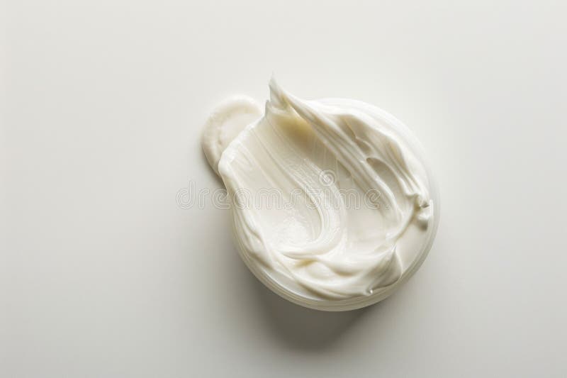 Artful Swirl Cream Solid White Background Neural Network Ai Generated ...