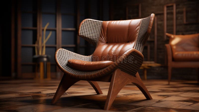 Artfully Designed Leather Chair: 2d Image in Unreal Engine Stock ...