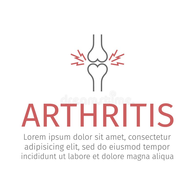 Arthritis Line Icon. Vector Sign for Web Graphic. Stock Vector ...