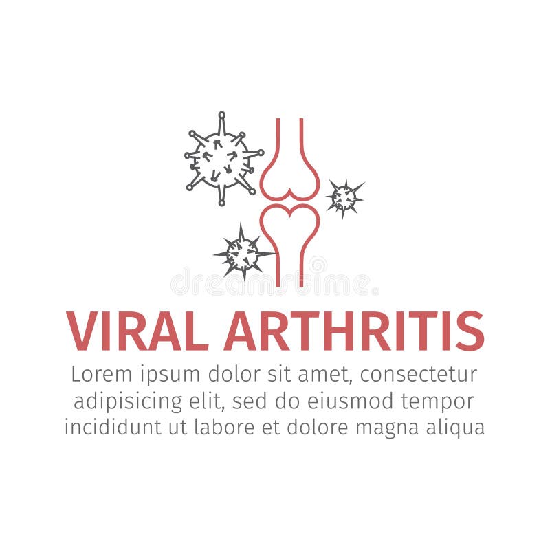 Arthritis Viral Line Icon. Vector Sign. Stock Vector - Illustration of ...