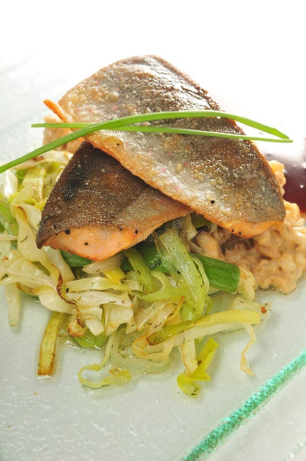 Artic char fish stock photo. Image of fish, vegetable - 45317924