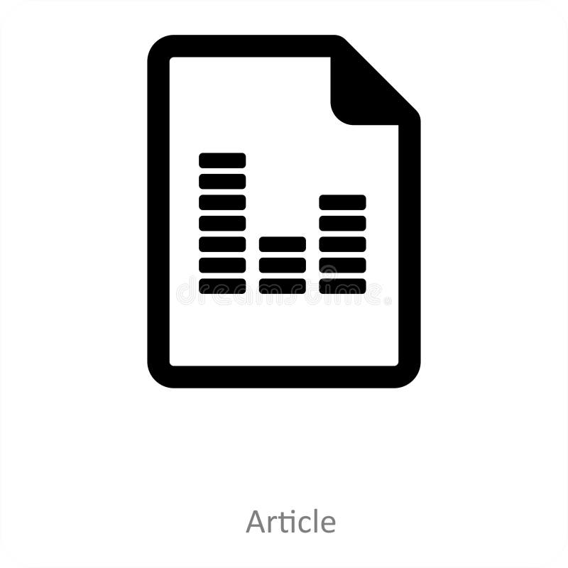 Article stock vector. Illustration of file, paper, data - 265491146