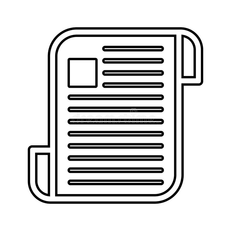 Article, blog post icon stock illustration. Illustration of document ...