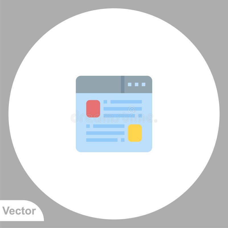 Article Vector Icon Sign Symbol Stock Vector - Illustration of ...
