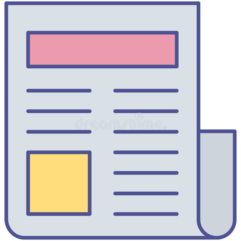 Article Isolated Vector Icon Which Can Easily Modify or Edit Stock ...