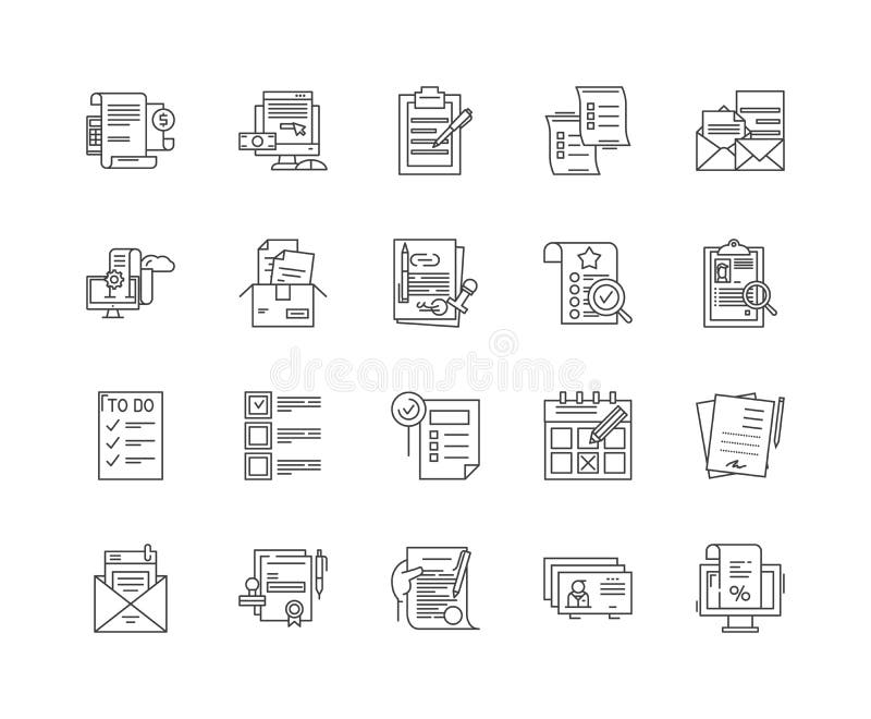 Article Line Icon Concept. Article Flat Vector Symbol, Sign, Outline ...