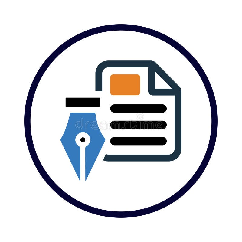 Article, Report, Pen, Article Submission Icon Stock Vector ...