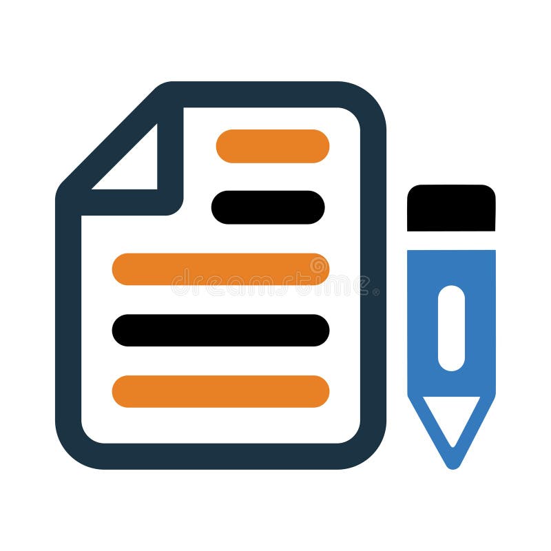 Article, Report, Pen, Article Submission Icon Stock Illustration ...