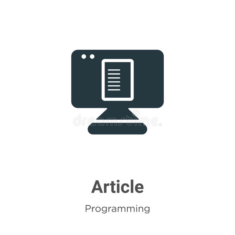 Article Icon in Filled, Thin Line, Outline and Stroke Style. Vector ...