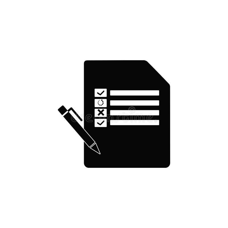 Article Writing Black Icon Vector Stock Vector - Illustration of text ...