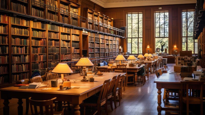 Articles research library stock illustration. Illustration of research ...