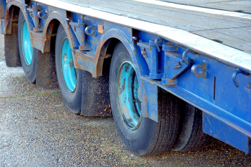 Articulated Trailer Wheels Picture. Image: 1937661