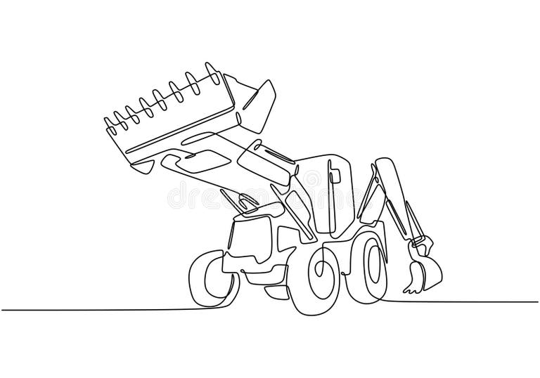Backhoe Drawing Stock Illustrations – 1,420 Backhoe Drawing Stock ...