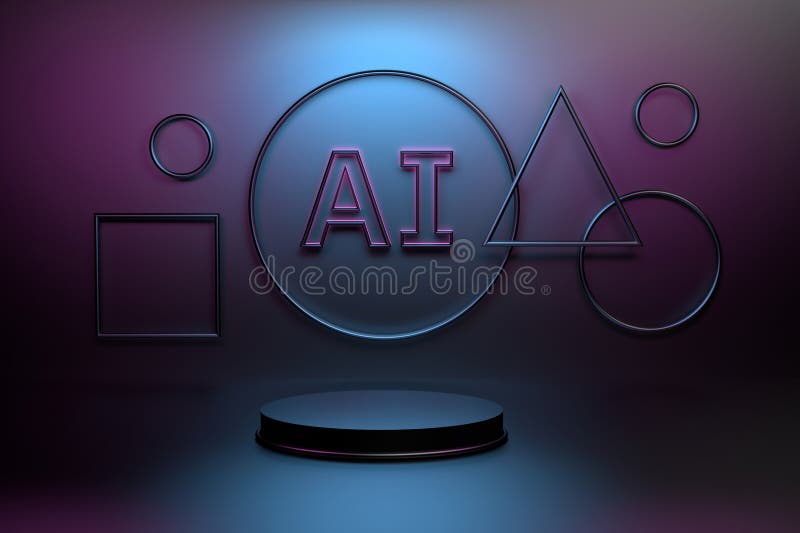 Artificail Intelligence Letters AI with Geometric Figures Composition ...