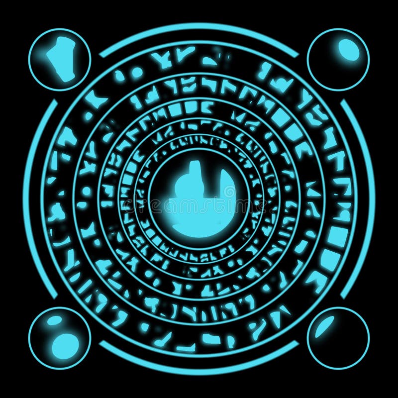 Artifical Generated Texture of Rune Stock Illustration - Illustration ...